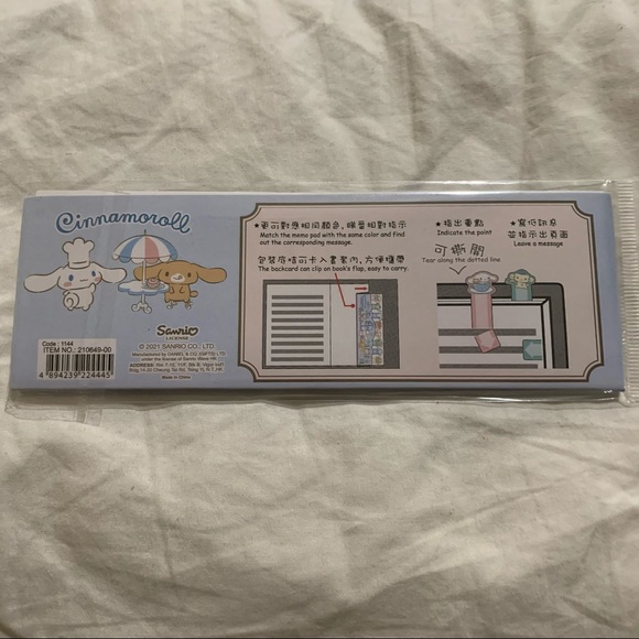 Sanrio | Office | Cinnamoroll Bookmark Sticky Note Flag Tabs Set Of 8 ...